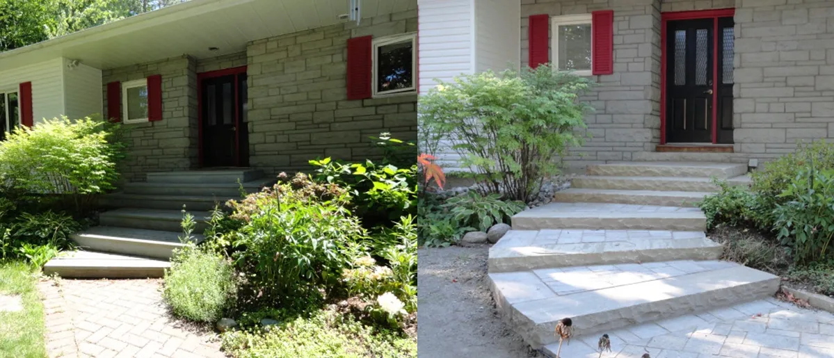 Interlock Paving Before After | Authentic Landscape